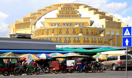 Khám phá chợ Phsar Th’mey - Thưởng thức đặc sản Campuchia